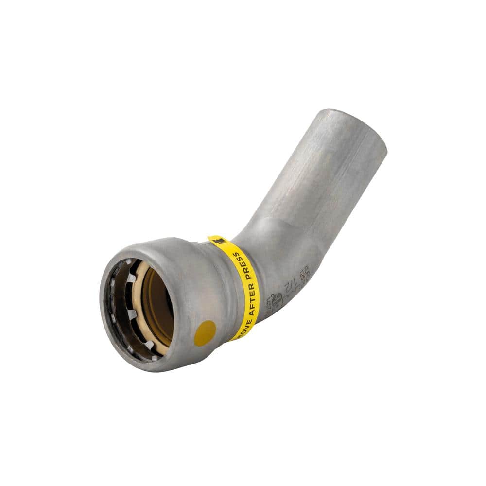 Streamline 1/2 in. Carbon Steel 45° Street Press x Fitting Elbow ...