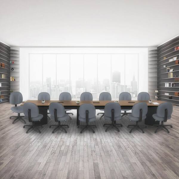 Regency Array 192 in. Noble Oak Conference Table with Power Data ...
