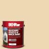 BEHR 1 gal. #PPU6-11 Hummus Satin Interior/Exterior Masonry, Stucco and ...