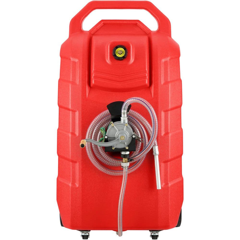 SKYSHALO Fuel Caddy, 32 Gal. Fuel Storage Tank On-Wheels, with Manual ...