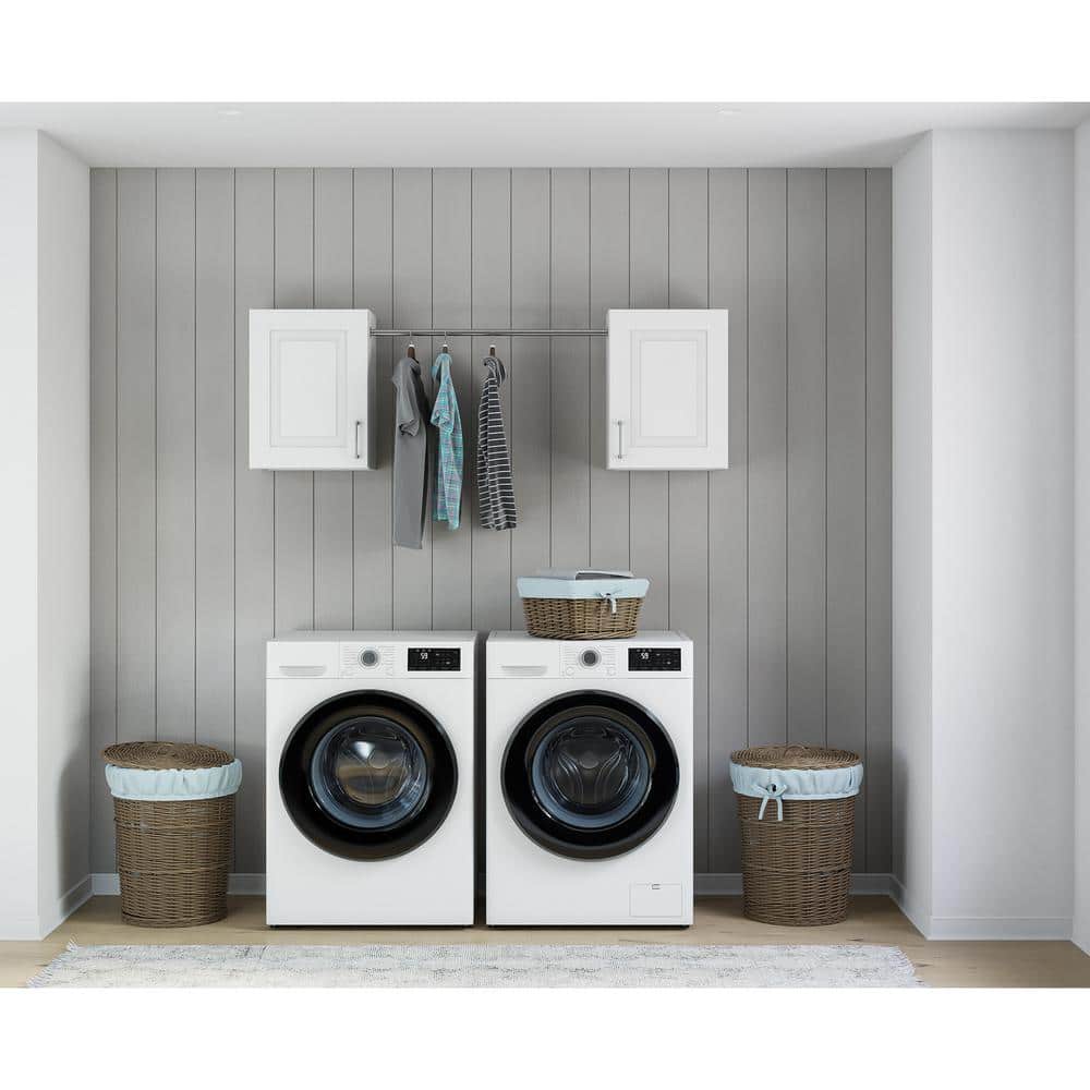 MILL'S PRIDE 12 in. x 23 in. x 70 in. Greenwich Verona White Plywood ...