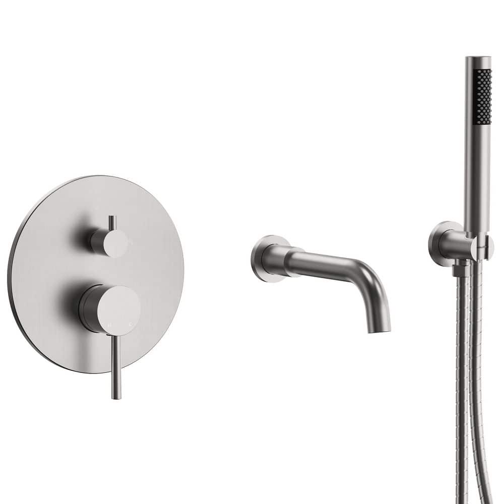 EVERSTEIN Single Handle 2-Spray Tub and Shower Faucet 2.5 GPM in ...