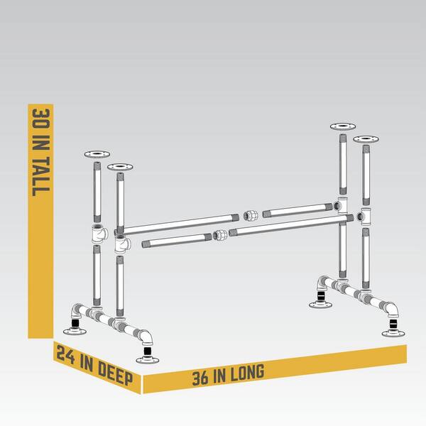 Industrial Kitchen Pipe Work Table Customized 304 Stainless Steel