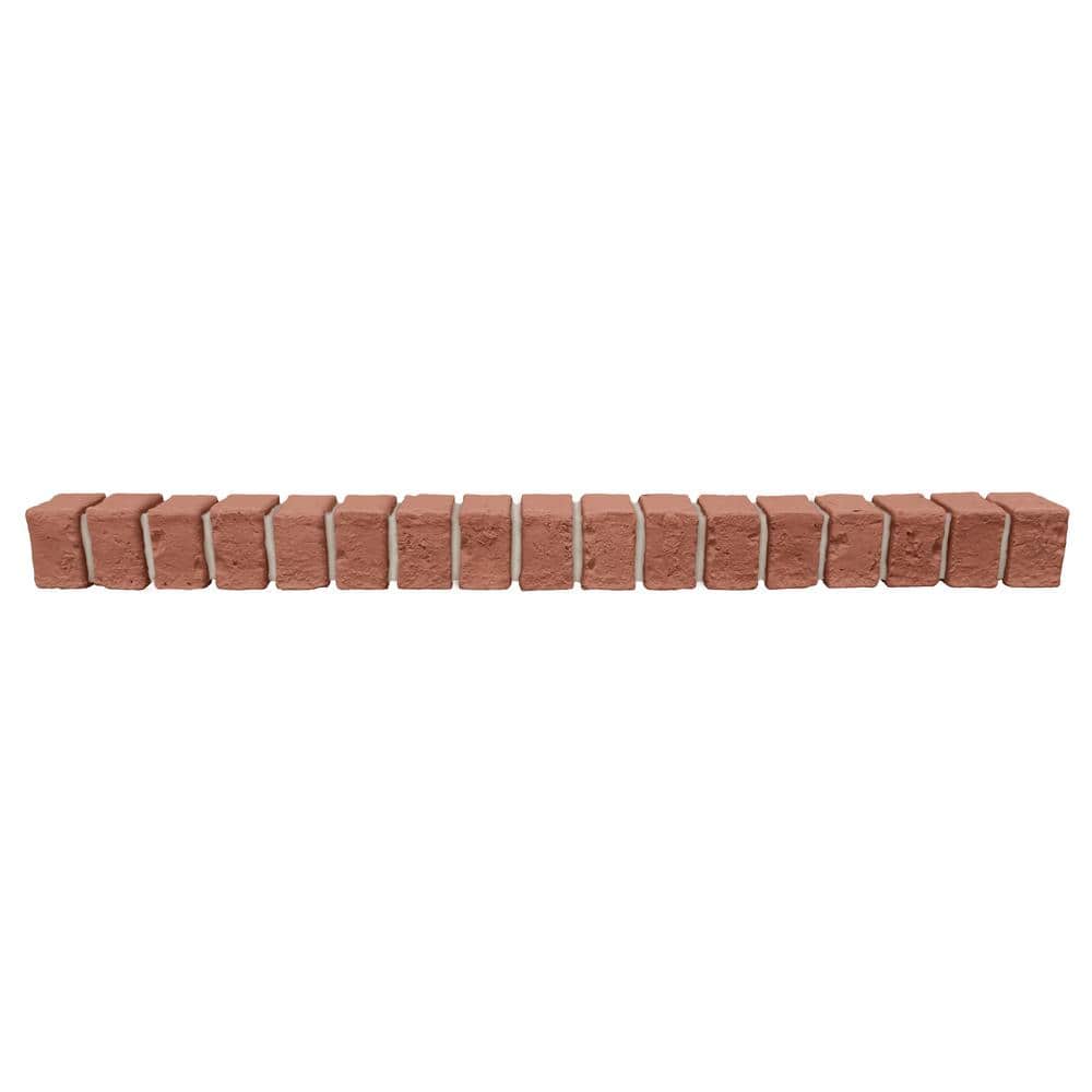 GenStone 42 in. x 3 in. x 3.75 in. Classic Brick Veneer Siding Ledger ...