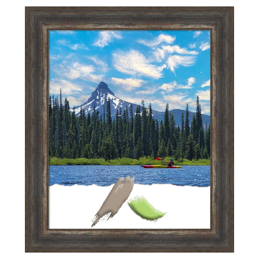 Amanti Art Alta Rustic Char Picture Frame Opening Size 18 x 22 in ...