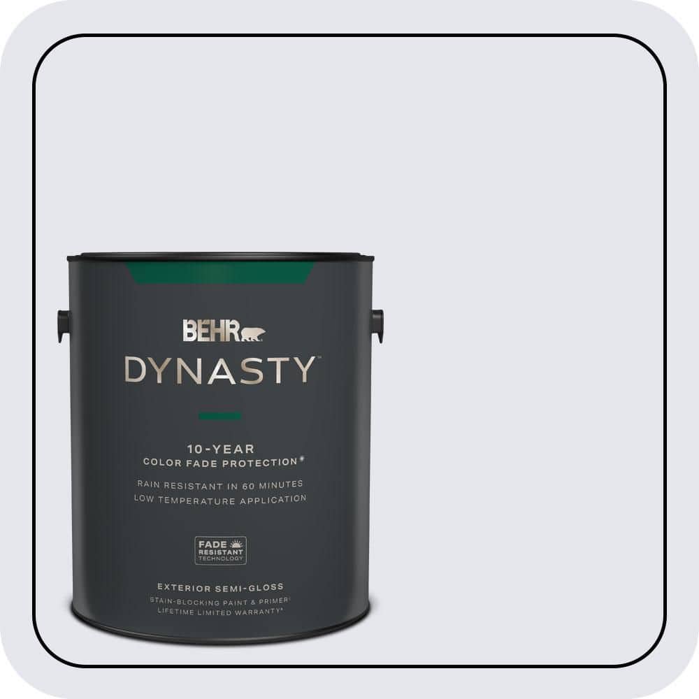 BEHR DYNASTY 1 gal. #630C-1 Lavender Haze Semi-Gloss Exterior Stain ...