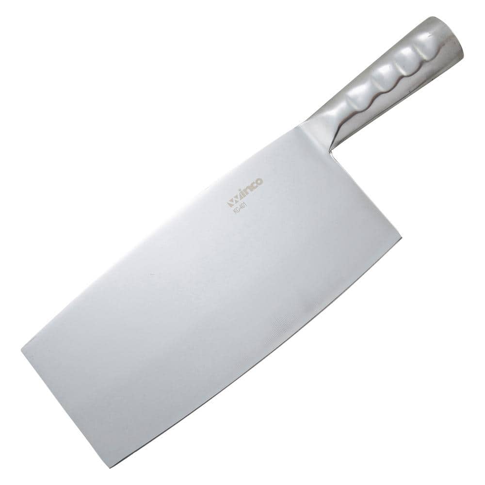 Winco 8.25 in. Chinese Cleaver Knife KC-401 - The Home Depot