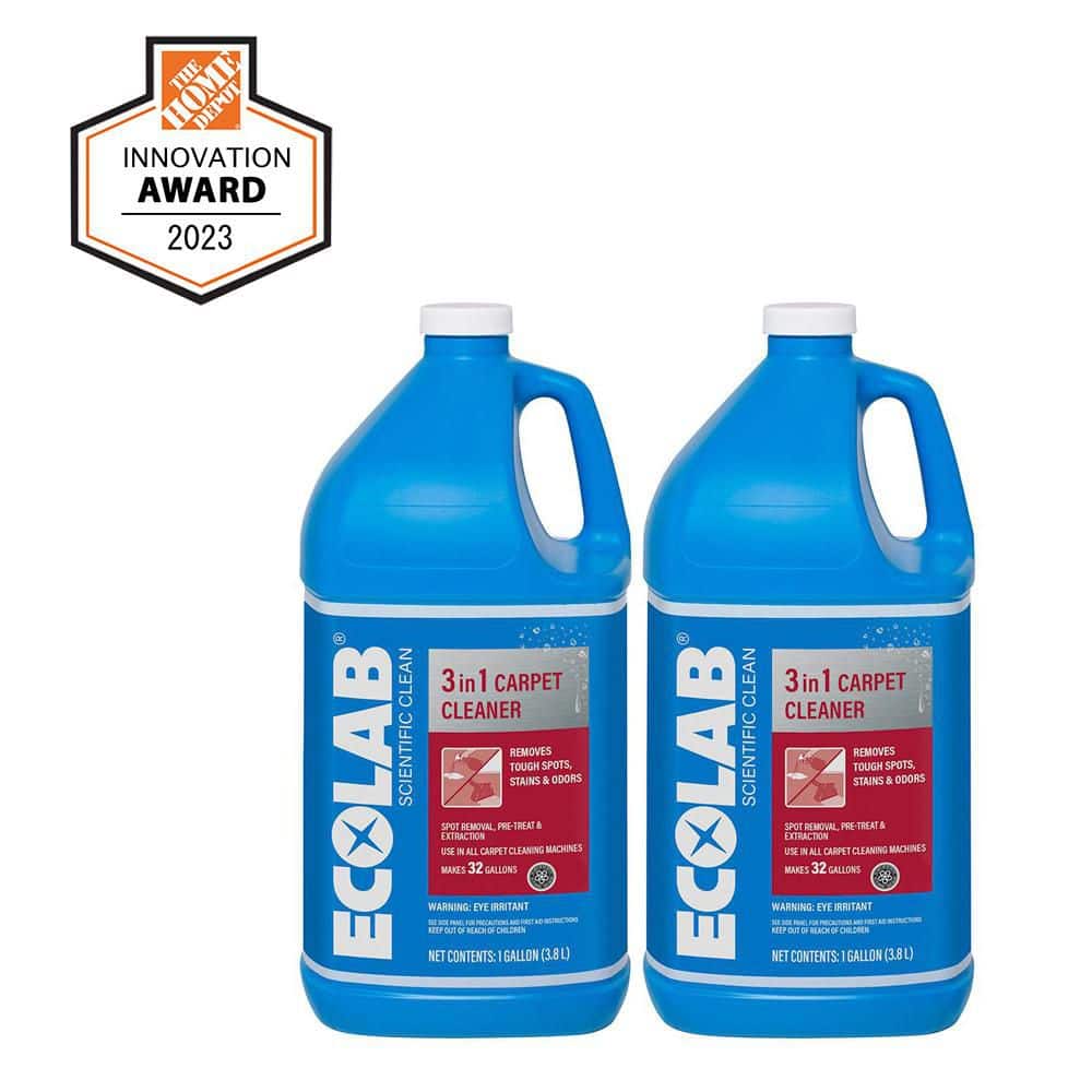 ECOLAB 1 Gal. 3-in-1 Carpet Cleaner Concentrate (2-Pack) 7700416C2 ...