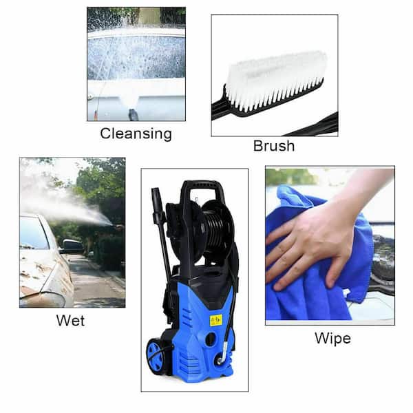 Costway 2030 PSI GPM 1800-Watt Electric Pressure Washer Cleaner With ...