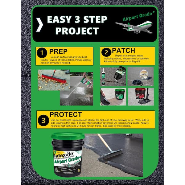Latex-ite 4.75 Gal Airport Grade+ Driveway Filler Sealant 75066 - The ...