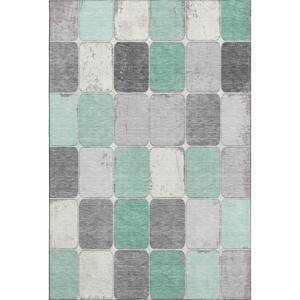 Addison Rugs Mayfield Premium Machine Washable Abstract AMF1948 Mint 2 ...