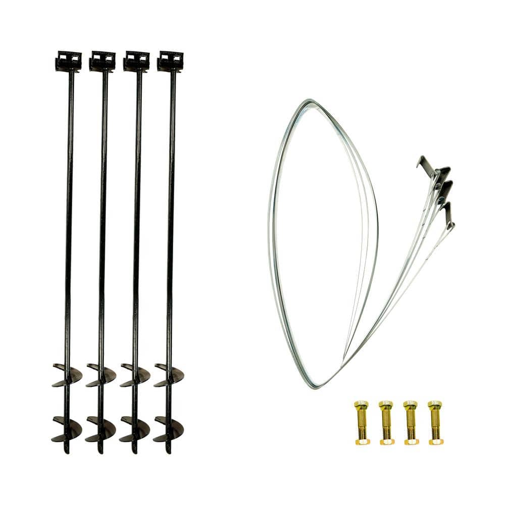 Tie Down 48 in. x 3/4 in. Double Head Anchoring Kit with Straps and ...