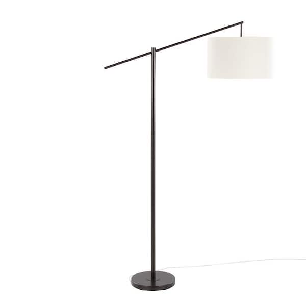 Jushua 69 in. Bronze Contemporary Metal 1-Light Smart 1-Way (On/Off ...
