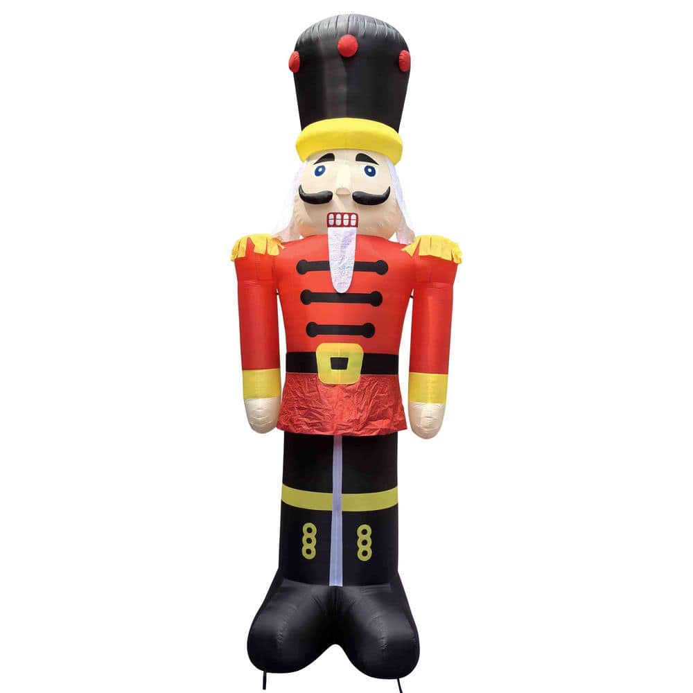 Northlight Lighted Inflatable Nutcracker Soldier Commercial Outdoor ...