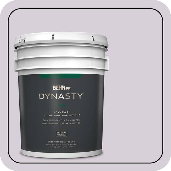 BEHR DYNASTY 5 gal. #670E-3 Lilac Mauve Semi-Gloss Exterior Stain ...