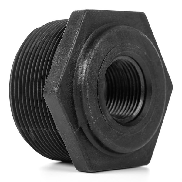 VPC 2 in. MPT X 3/4 in. FPT Black Fiberglass-Reinforced Polypropylene ...