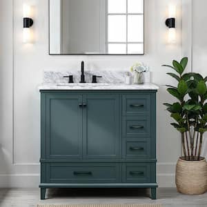 Home Decorators Collection Merryfield 43 in. Single Sink Antigua Green ...