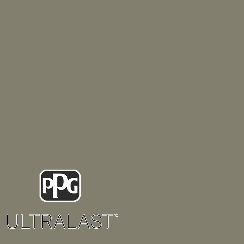 PPG UltraLast 1 gal. #PPG1028-5 Autumn Gray Matte Interior Paint and ...