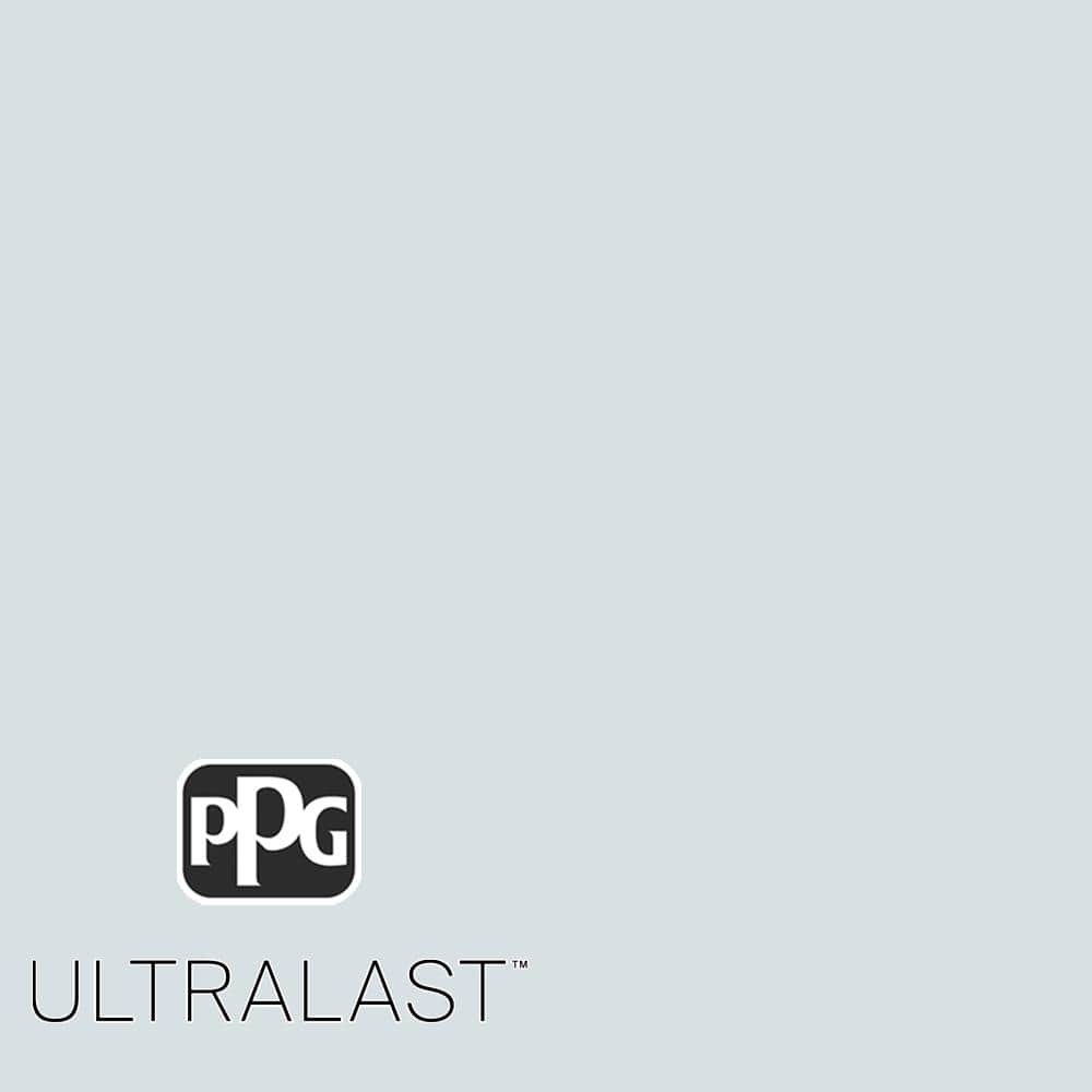 PPG UltraLast 1 gal. #PPG1153-3 Blue Smoke Matte Interior Paint and ...