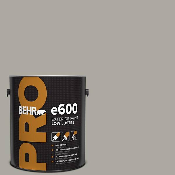 BEHR PRO 1 gal. #N360-3 Still Gray Low Luster Exterior Paint PR62001 ...