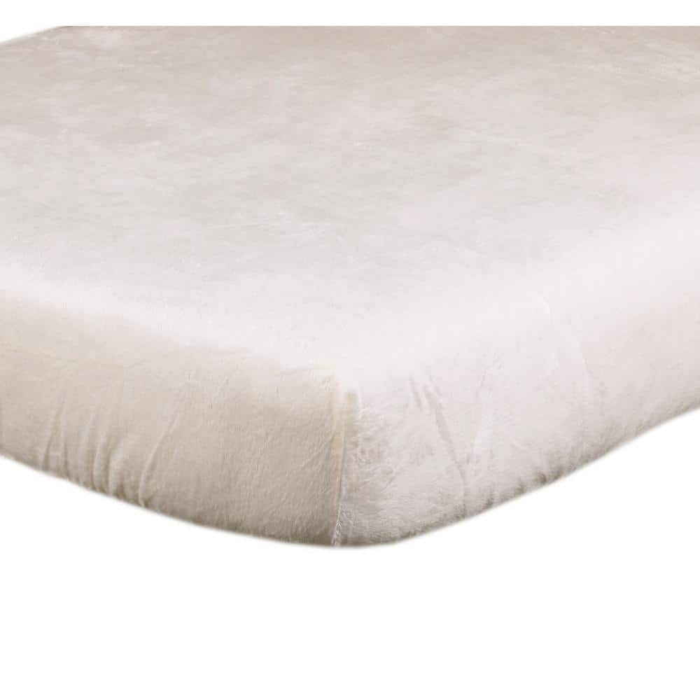Cotton Tale Designs Raspberry Dot Cream Cotton Minky Fitted Crib Sheet ...