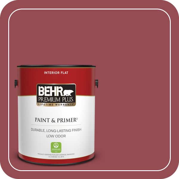 BEHR PREMIUM PLUS 1 gal. #PPU1-11 Crantini Flat Low Odor Interior Paint ...
