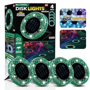 Bell + Howell White Solar Integrated LED Weather Resistant Dome Shape ...