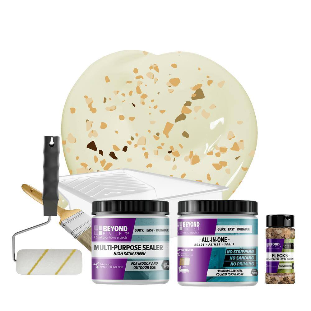 BEYOND PAINT Off White Countertop Kit with Autumn Flecks BP43 - The ...