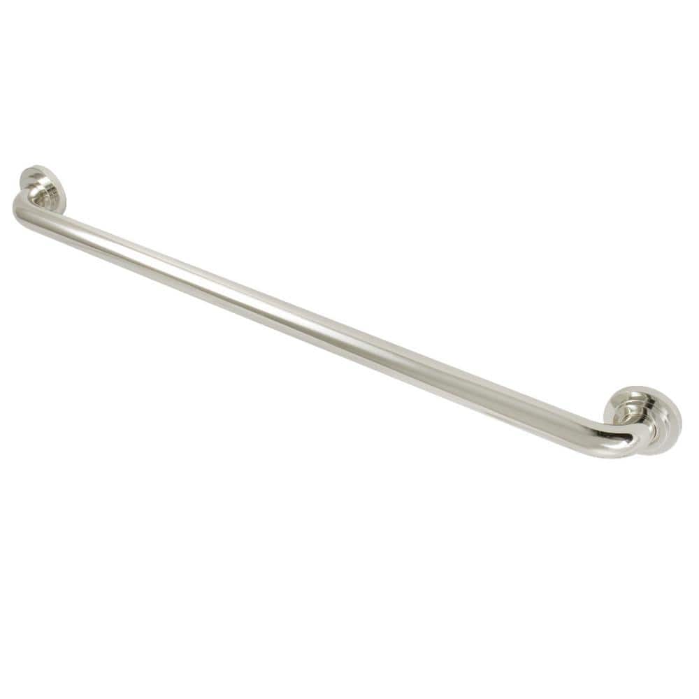 Kingston Brass Manhattan 30 in. x 1-1/4 in. Grab Bar in Polished Nickel ...