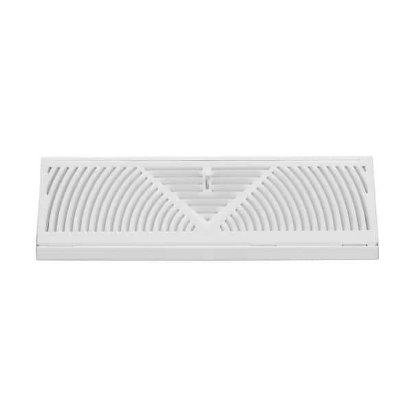 Everbilt 15 in. 3-Way Steel Baseboard Diffuser Supply in White E115SW ...