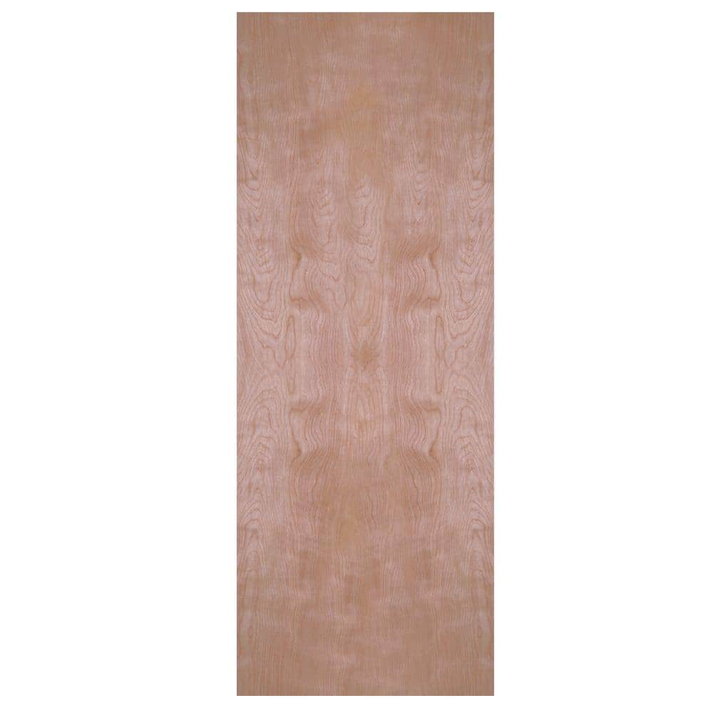 Masonite 30 in. x 80 in. Smooth Flush Hardwood Solid Core Birch Veneer ...