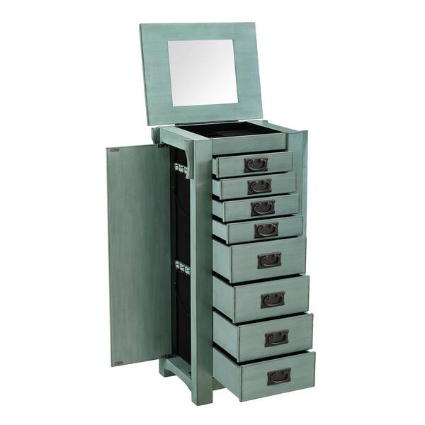 Wagner Free Standing Jewelry Armoire With Mirror 2024 www.alhudapk