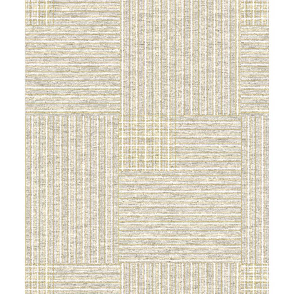 Advantage Ronald Beige Squares Paper Strippable Roll (Covers 57.8 sq ...