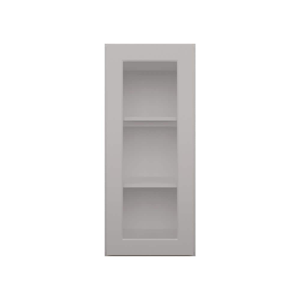 HOMLUX 15 in. W x 12 in. D x 36 in. H in Shaker Dove Ready to Assemble Wall Kitchen Cabinet with ...