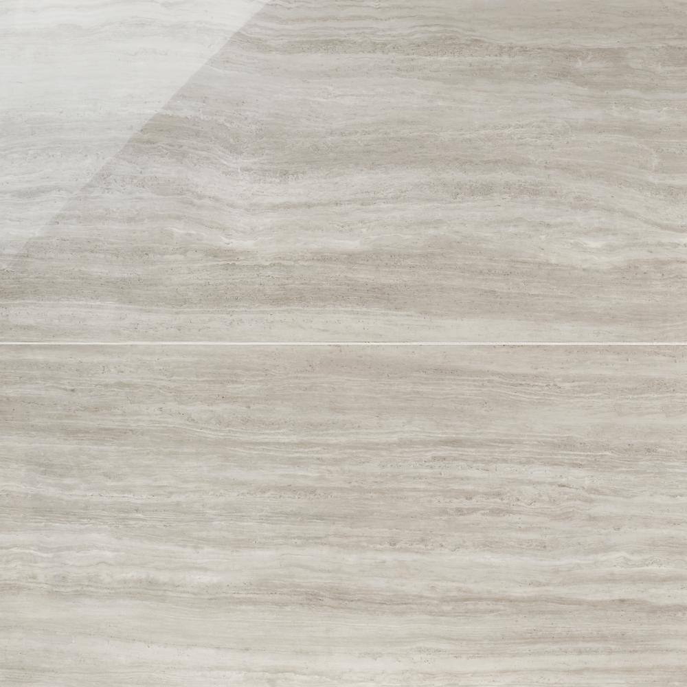 Ivy Hill Tile Atlanta Gray 23.45 in. x 47.07 in. Polished Porcelain ...