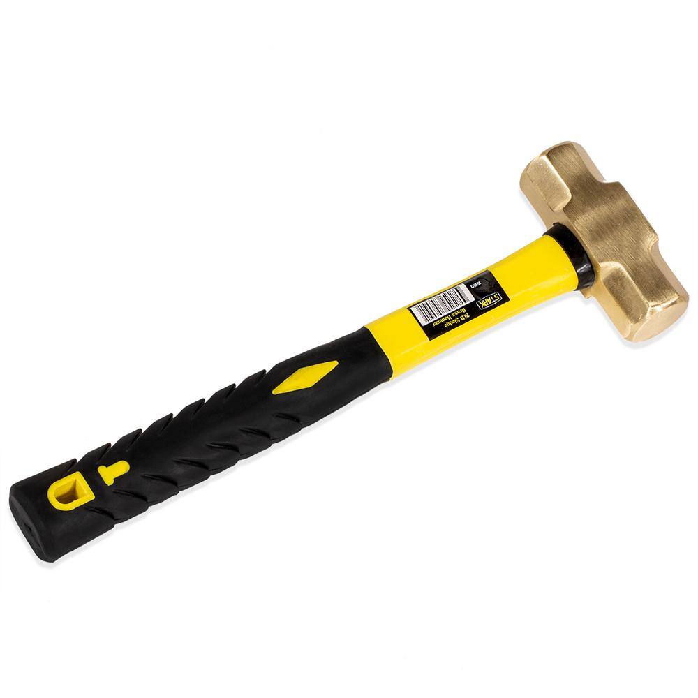 Teamson Kids 2 lbs. Brass Sledge Hammer with Fiberglass Handle 15160 ...