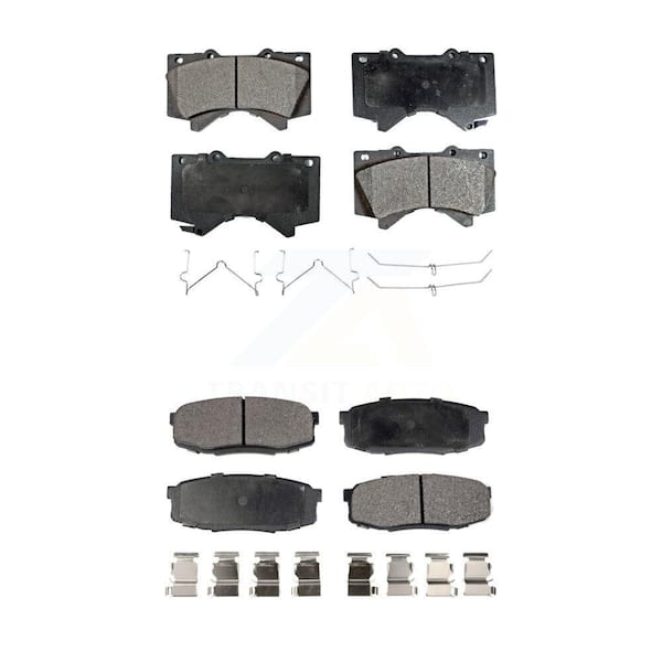 TEC Front Rear Ceramic Brake Pads Kit For Toyota Tundra Sequoia Lexus ...