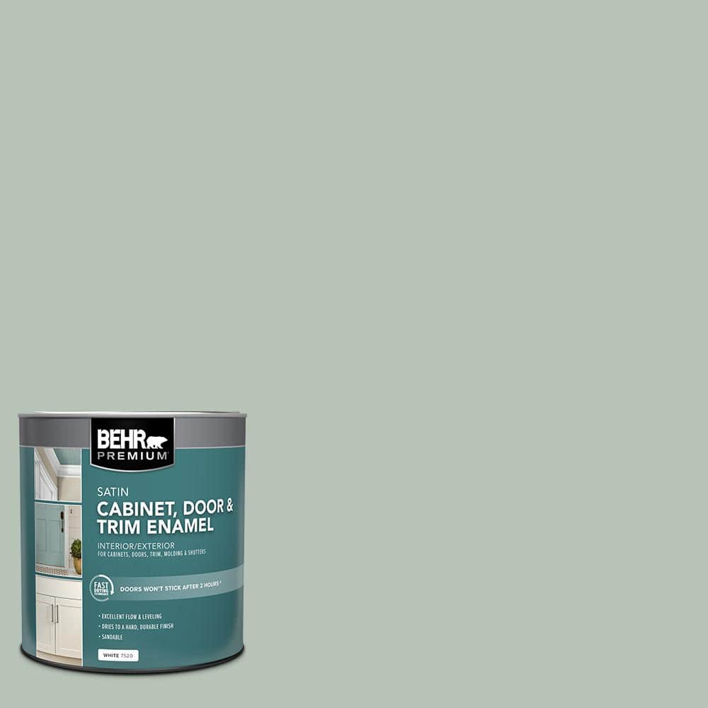 BEHR PREMIUM 1 qt. #MQ6-18 Recycled Glass Satin Enamel Interior ...