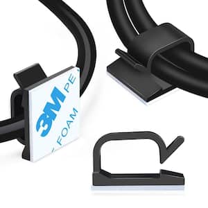 Yichuhaoxi Self-Adhesive Strong Wire Holders 100 Pack Cable Clips for Cord Management in Office ...