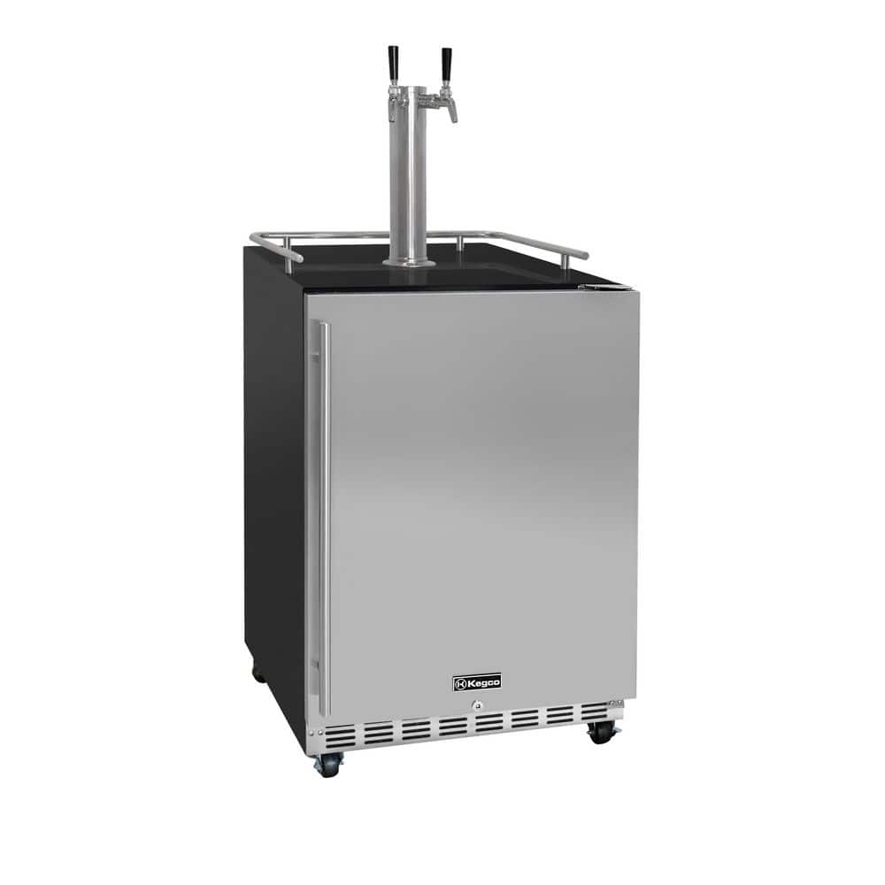Kegco Digital Commercial Undercounter Full Size Beer Keg Dispenser with ...