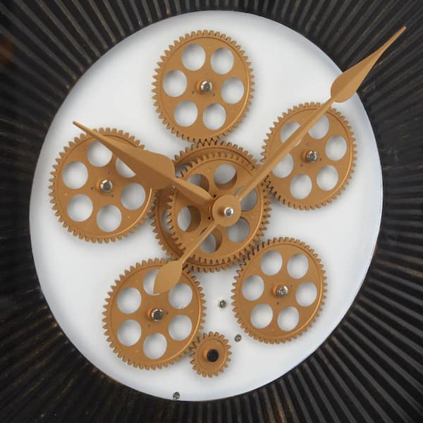 Wooden Gear Wall Clocks