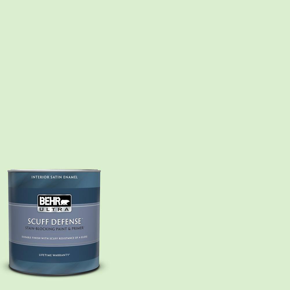 BEHR ULTRA 1 qt. #430A-2 Seafoam Spray Extra Durable Satin Enamel ...