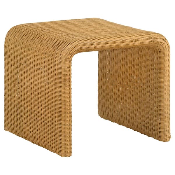 Coaster Juanita 22 in. Natural Square Wicker Rattan End Table 709817 ...