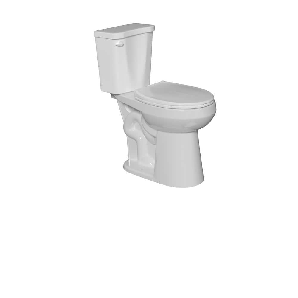 27 in. Elongated Toilet Bowl in White, Single Flush Elongated Toilet ...