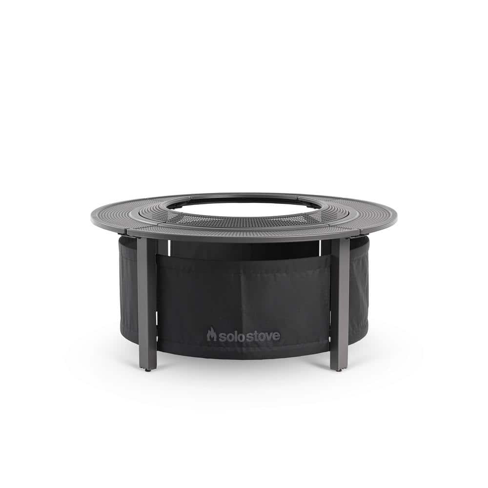Solo Stove 42 in. x 20 in. Surround Outdoor Coated Steel Fire Pit Table ...