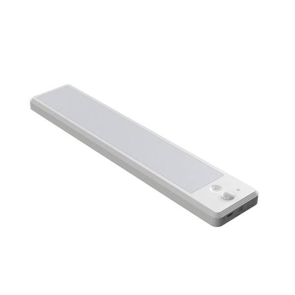 PRIVATE BRAND UNBRANDED 12 in. Rechargeable Dimmable LED Adjustable ...
