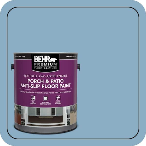BEHR PREMIUM 1 gal. #P480-5 High Dive Textured Low-Lustre Enamel ...