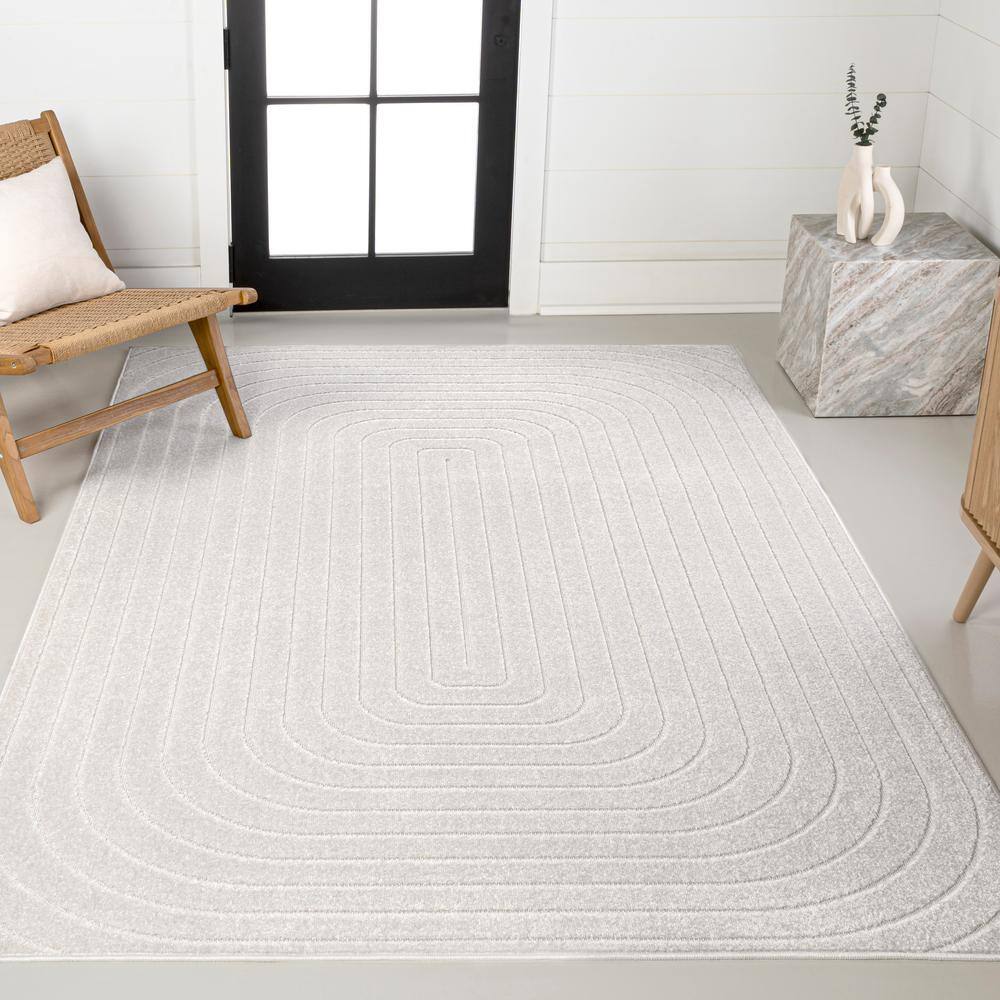 JONATHAN Y Freya High-Low Modern Scandinavian Arch Stripe Monotone ...