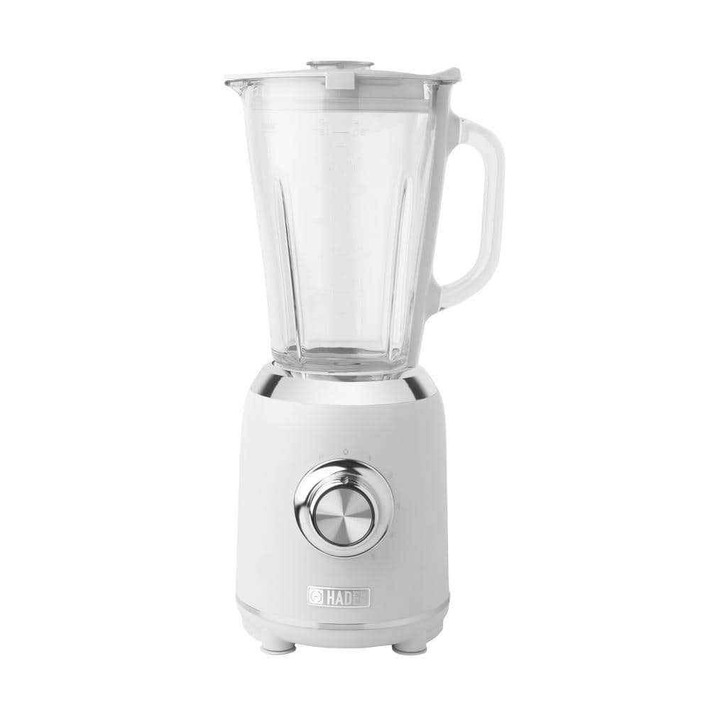 HADEN Heritage 56 oz. 5-Speed Ivory White Blender with Dual Safety Lock ...