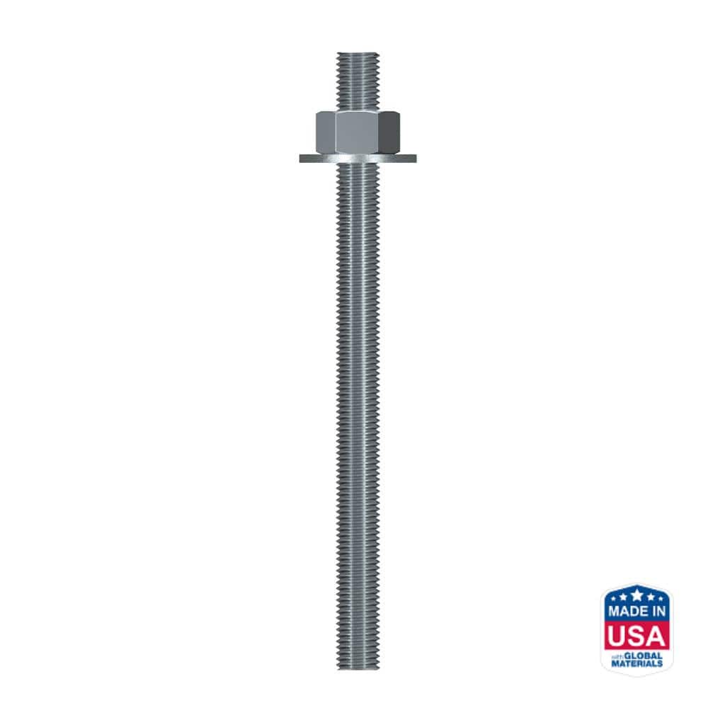 Simpson Strong-Tie RFB 3/4 in. x 10-1/2 in. Zinc-Plated Retrofit Bolt ...